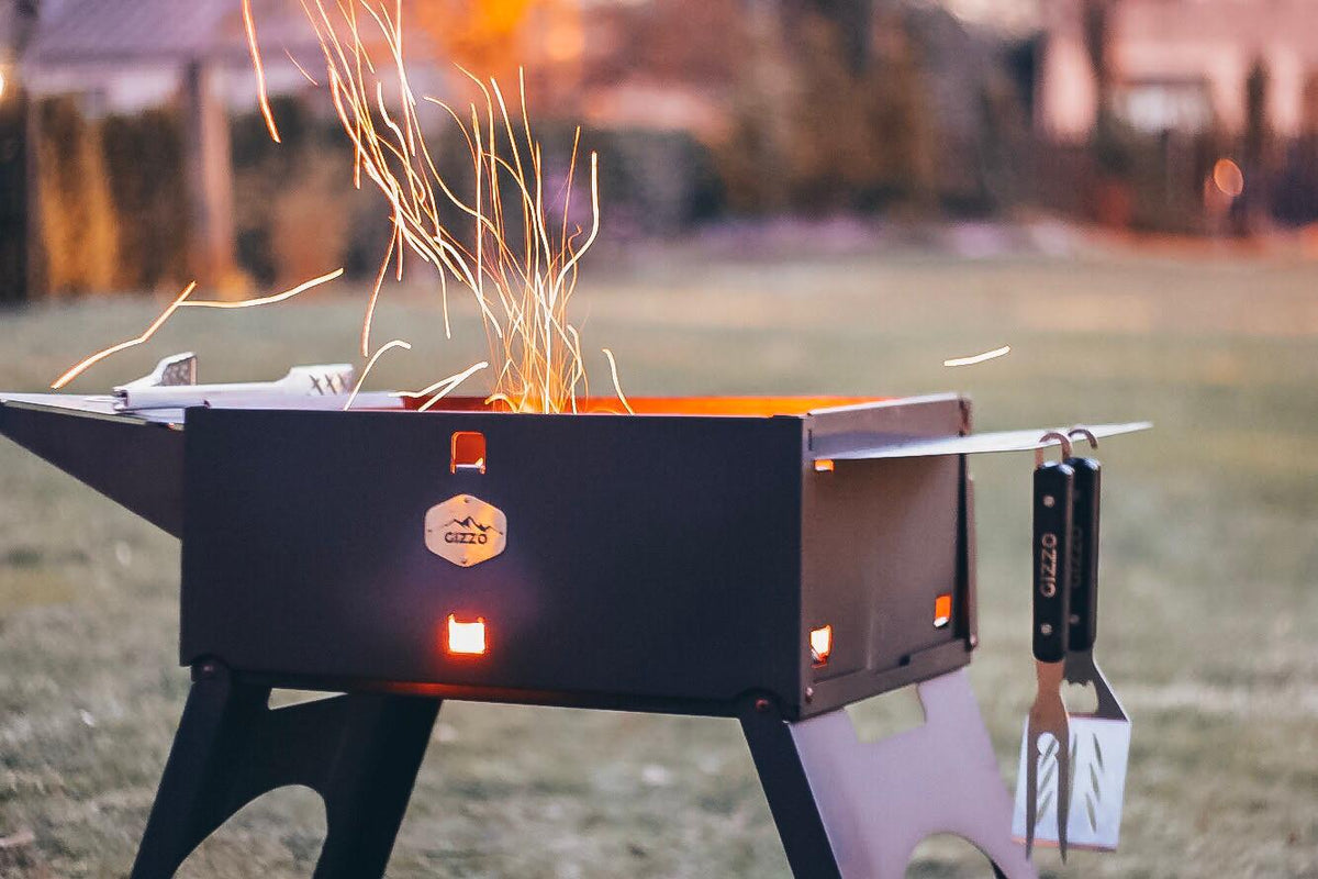 Gizzo Grill: The Perfectly Portable Charcoal Grill for Your Car, RV or